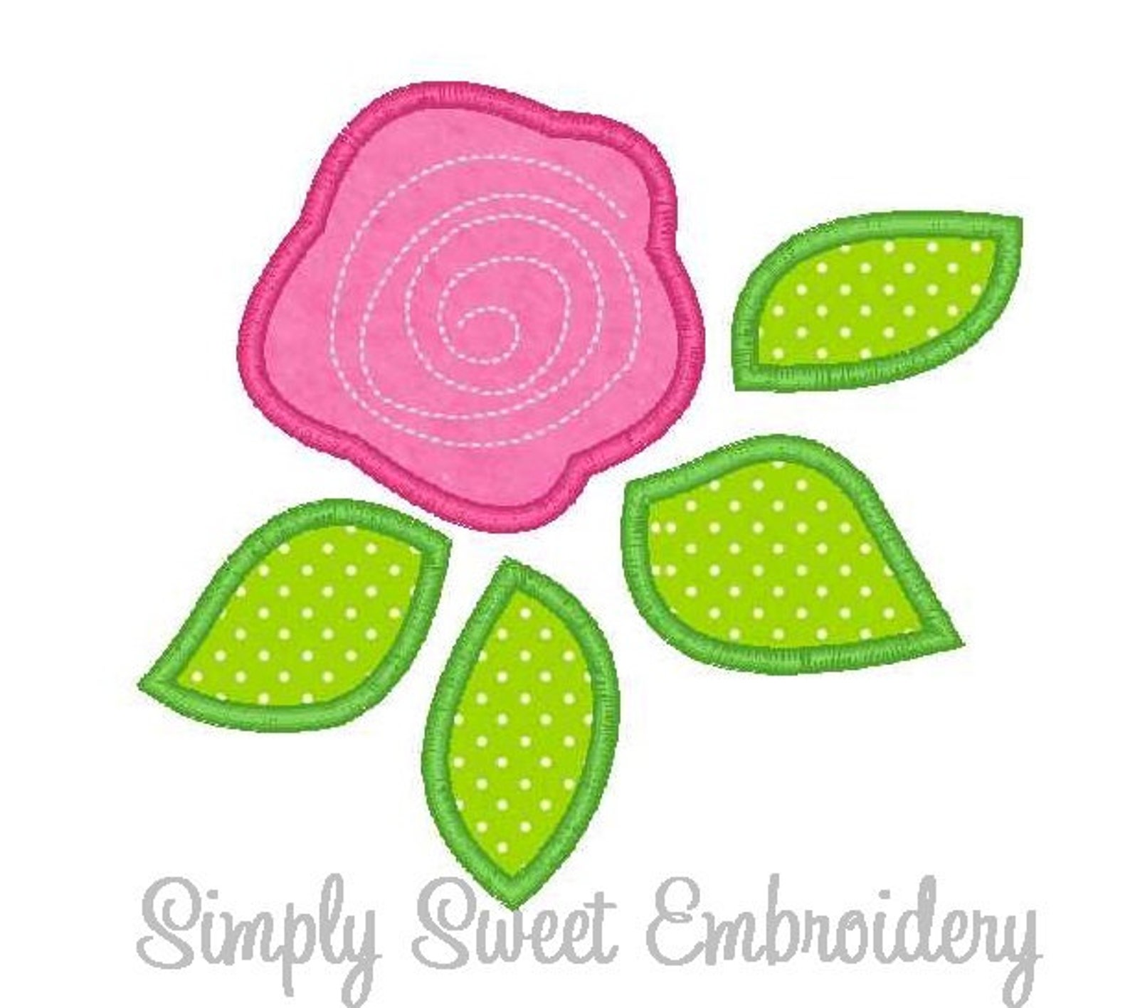 Rose Bud Machine Embroidery Applique Design - Etsy