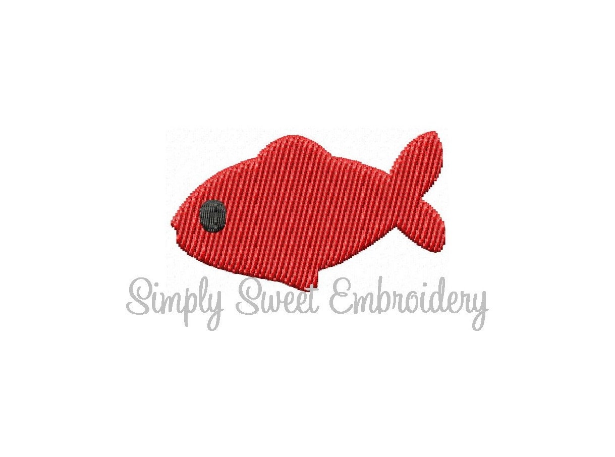 Fish Mini 2 Machine Embroidery Design - Etsy