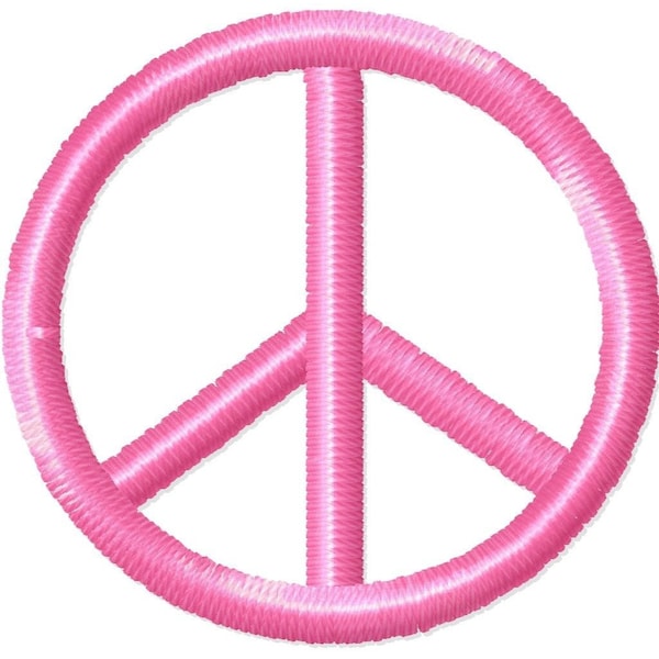 Peace Sign Embroidery Design - Etsy