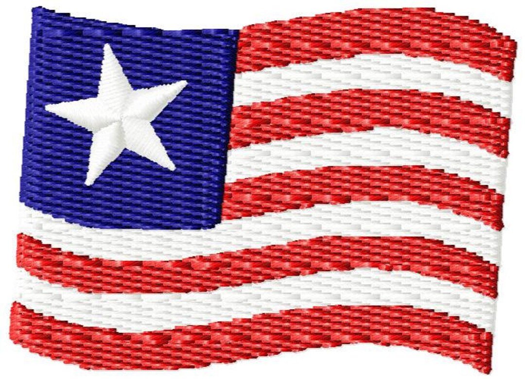 Flag Mini Machine Embroidery Design - Etsy