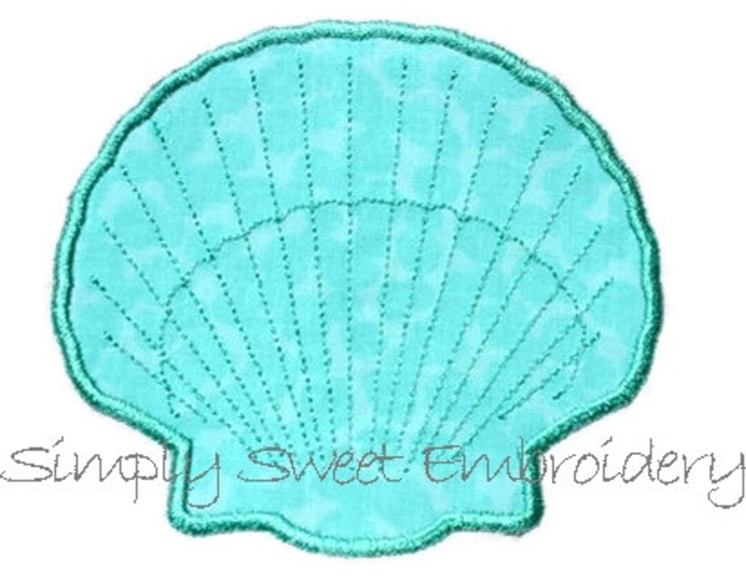Sea Shell Applique Design - Etsy