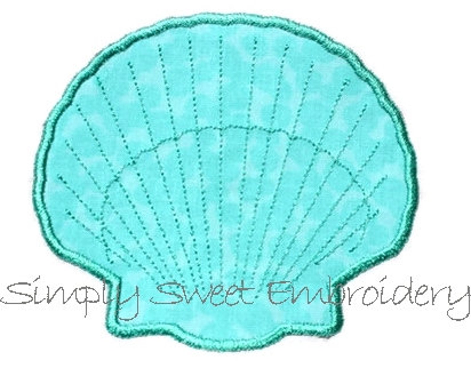 Sea Shell Applique Design - Etsy