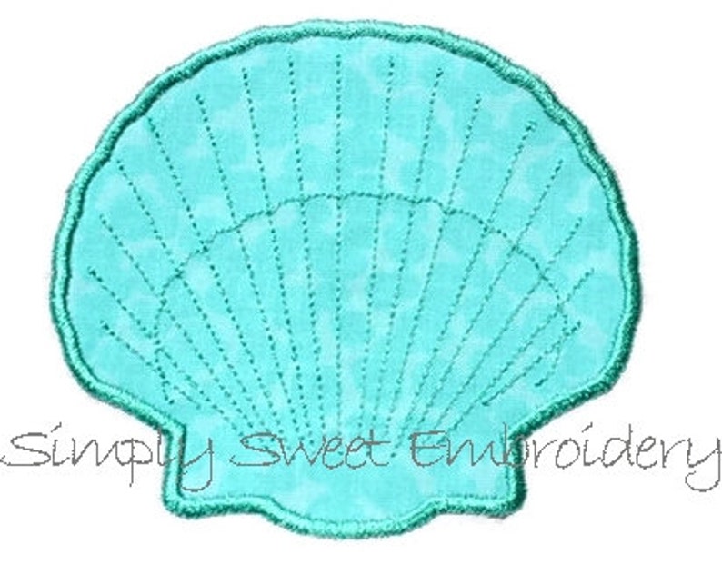 Sea Shell Applique Design - Etsy