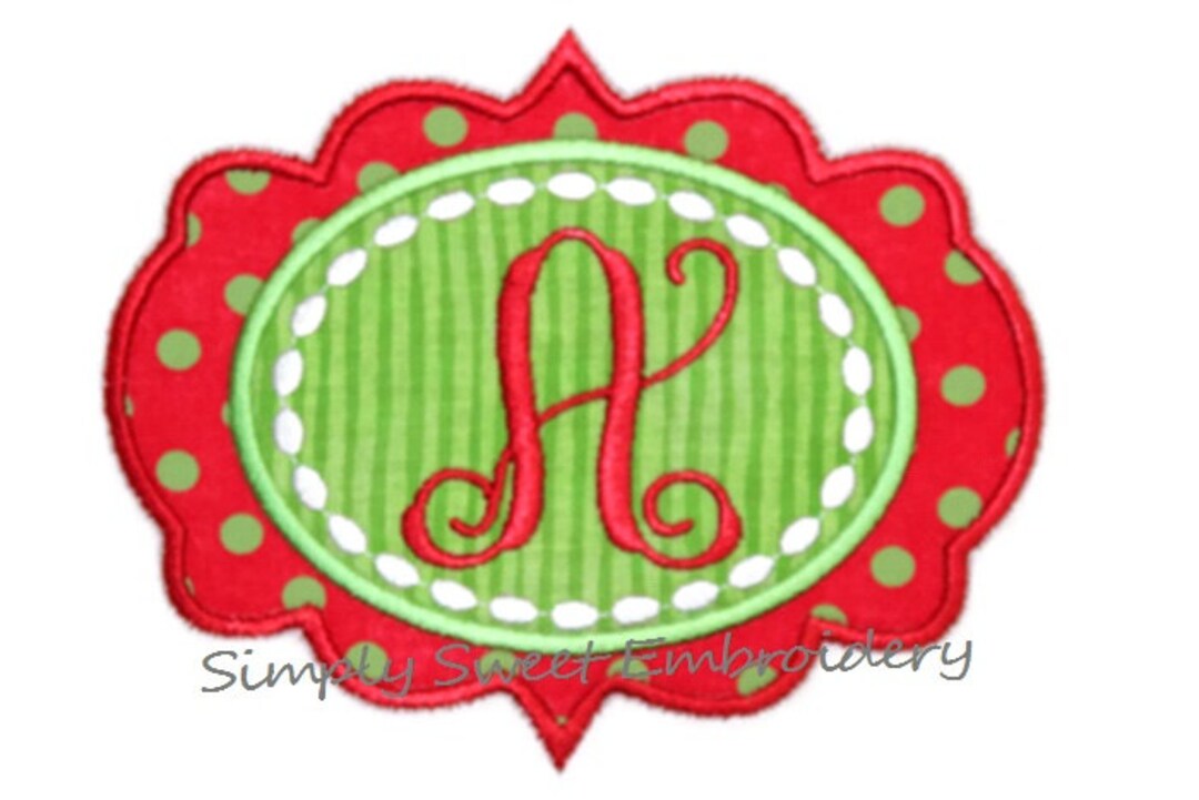 Applique Frame Machine Embroidery Design - Etsy