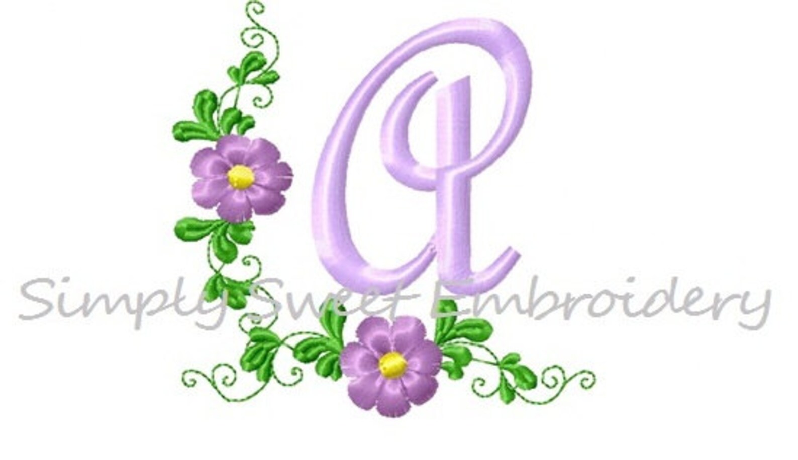 Flower Border Machine Embroidery Font Set - Etsy