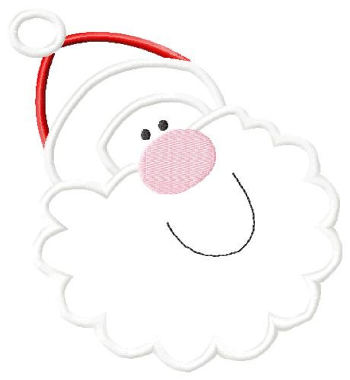 Christmas Santa Machine Embroidery Applique Design - Etsy