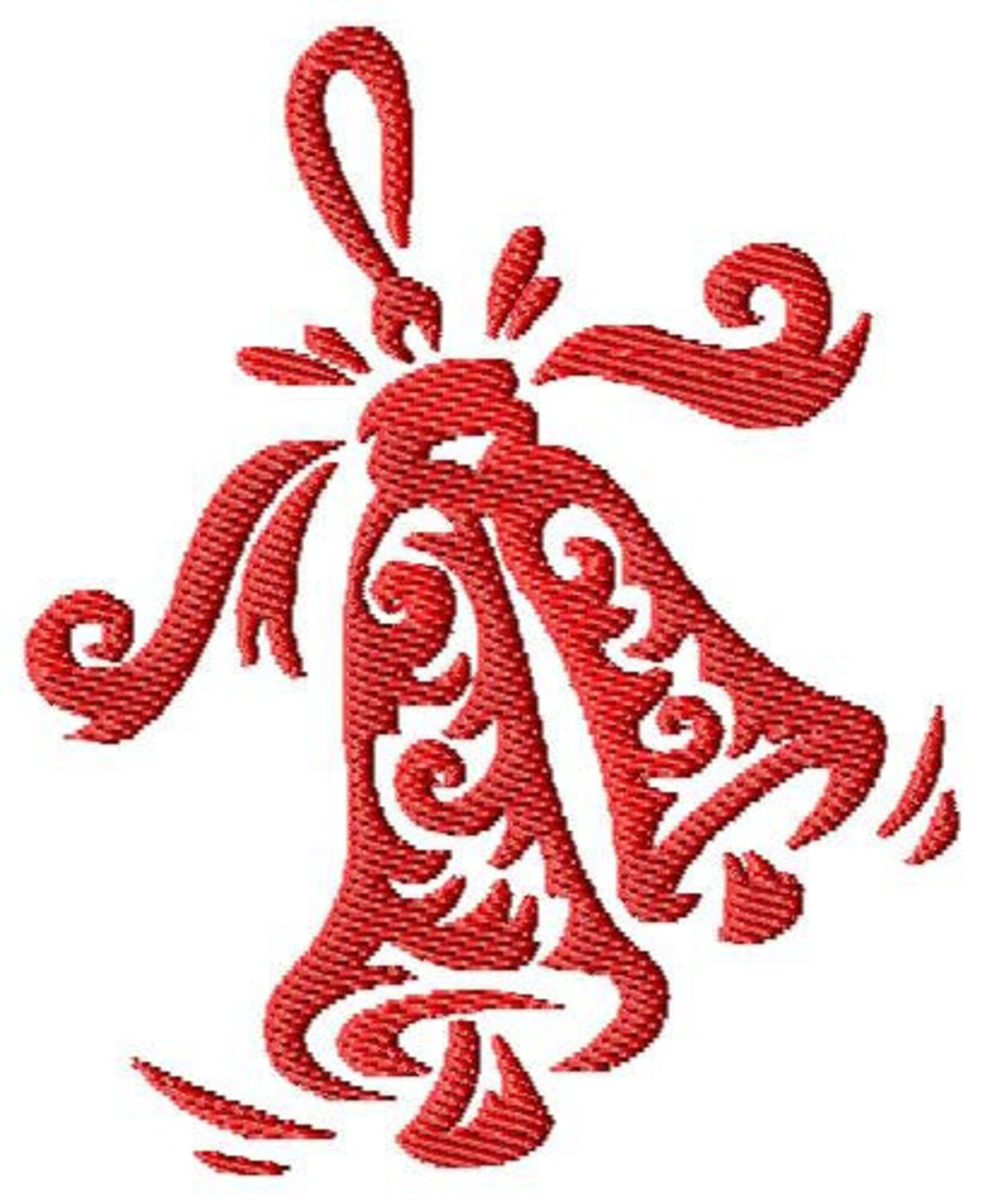Christmas Bells Machine Embroidery Design Single - Etsy