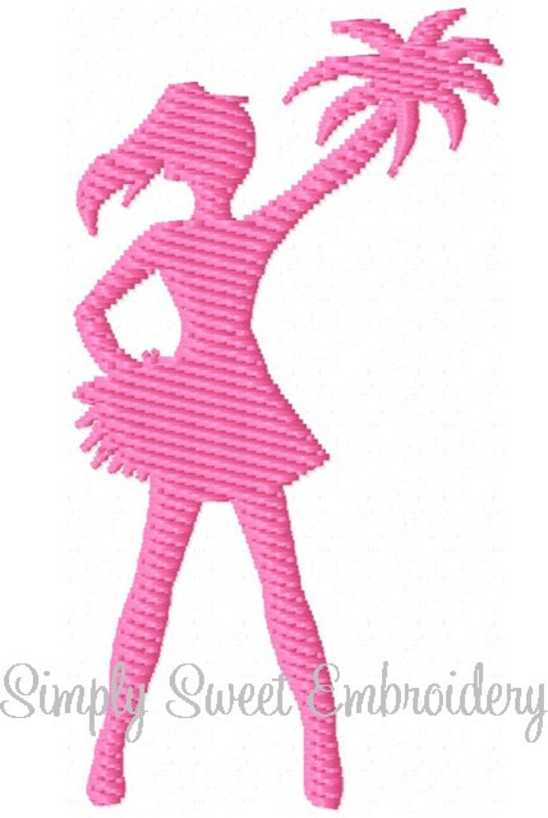 Cheerleader 1 Machine Embroidery Mini Design - Etsy