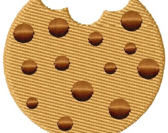 Chocolate Chip Cookie Applique Machine Embroidery Design | Etsy