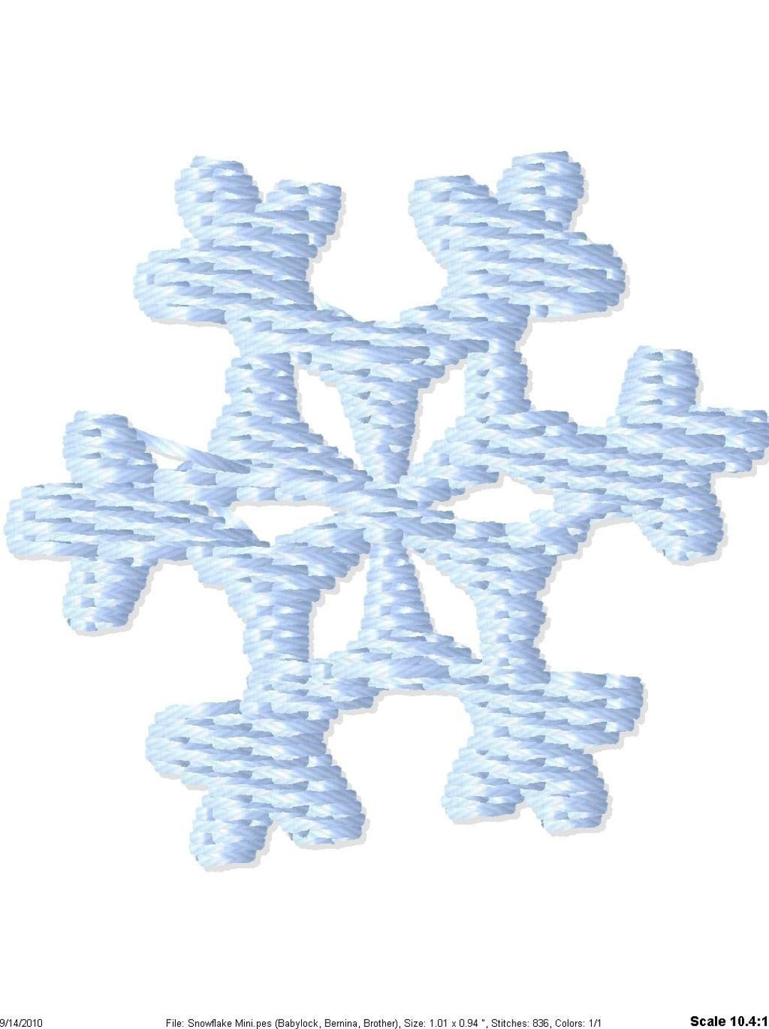 Snowflake Machine Embroidery Design Mini - Etsy