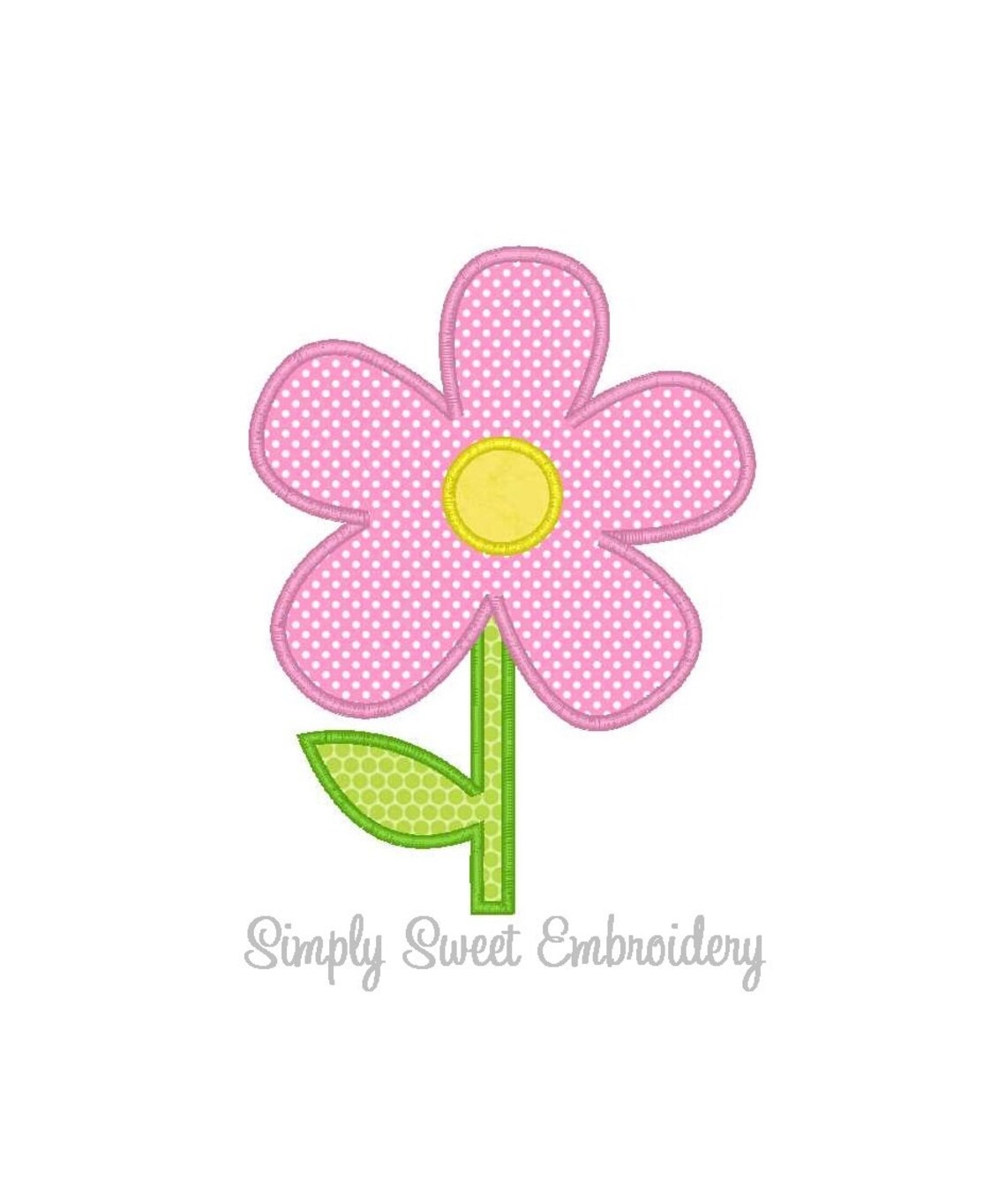 Flower Machine Embroidery Applique Design - Etsy