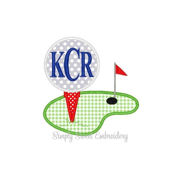 Golf Applique - Etsy