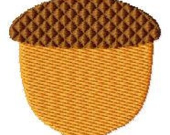 Mini Acorn Machine Embroidery Design 3 Sizes - Etsy