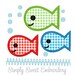 Three Fish Machine Embroidery Applique Design - Etsy