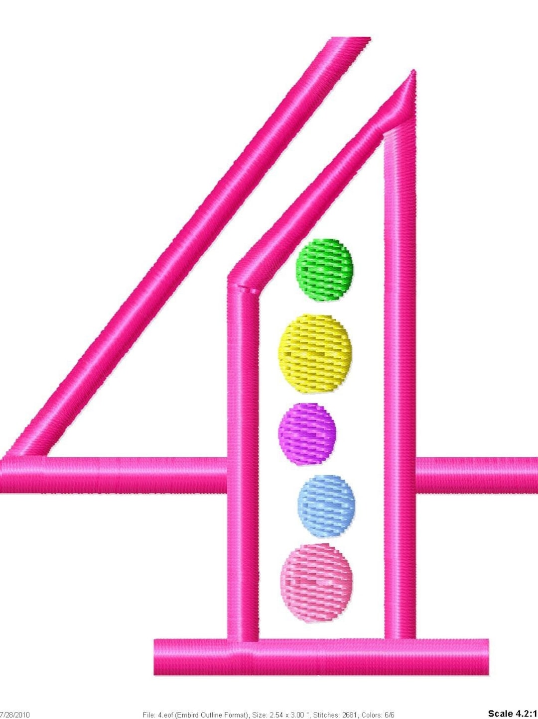 Outline Dots Numbers Machine Embroidery Design Set - Etsy