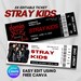 Stray Kids Dominate Personalized Concert Ticket, Stray Kids Kpop, Dominate World Tour North ...