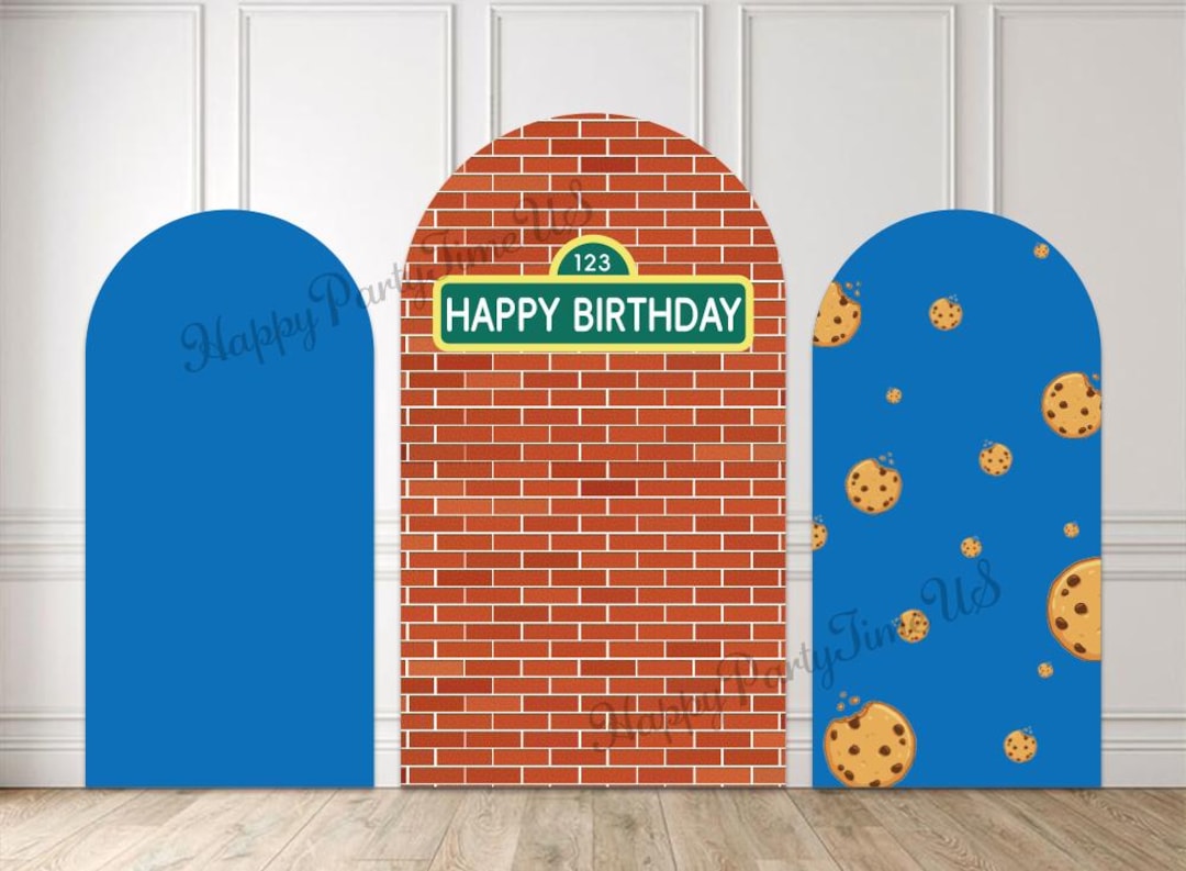 Arch Backdrop Cover: Brick Wall, Cookie Party Decorations - Etsy