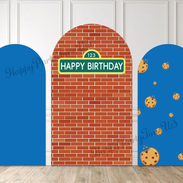 Sesame Street Backdrop - Etsy