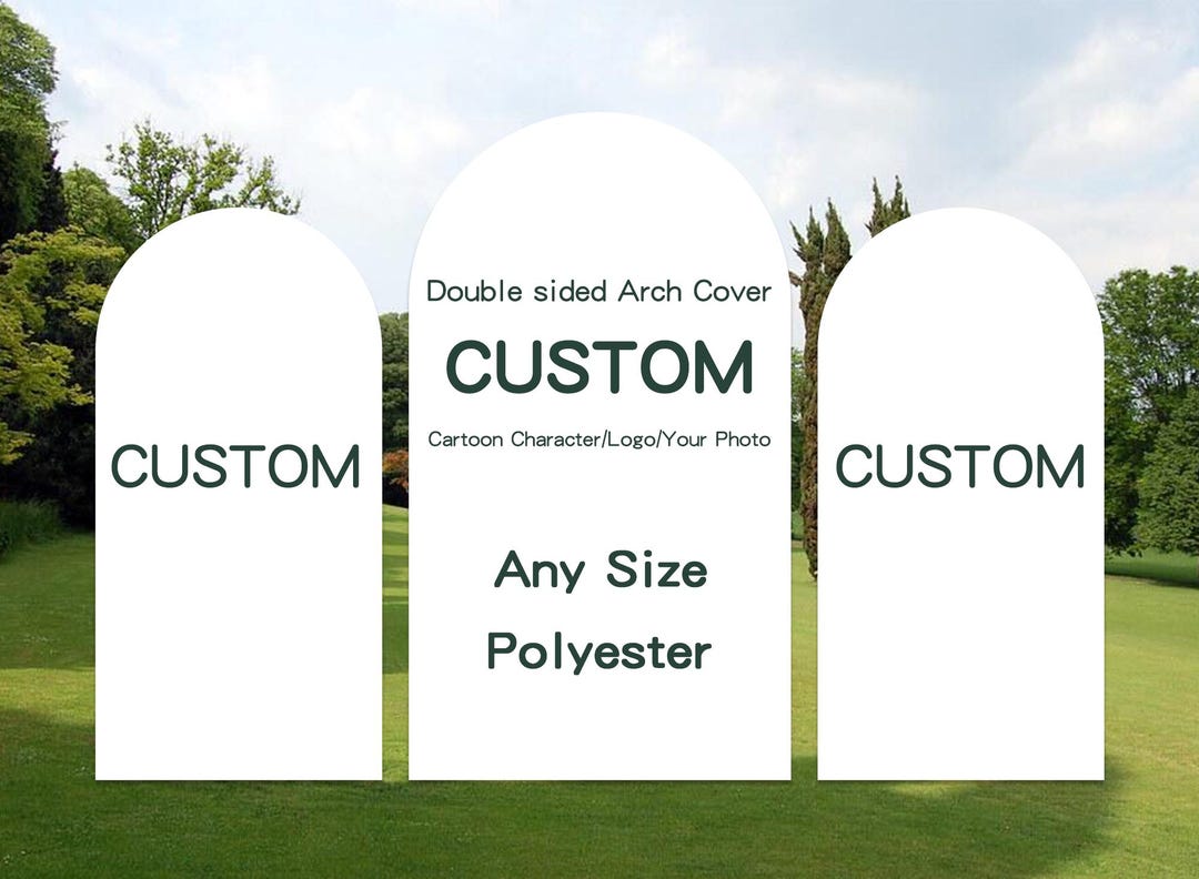 Custom Photo Arch Cover: Double-sided Polyester Backdrop - Etsy