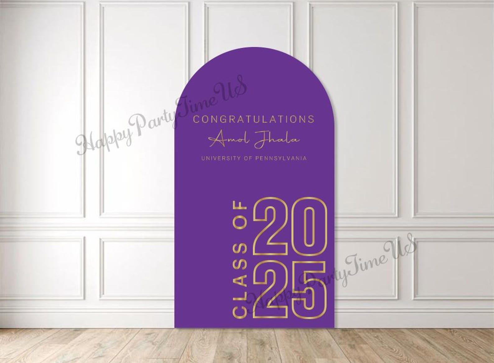 Arch Backdrop Stand Covers Class of 2025 Custom Graduation Party ...