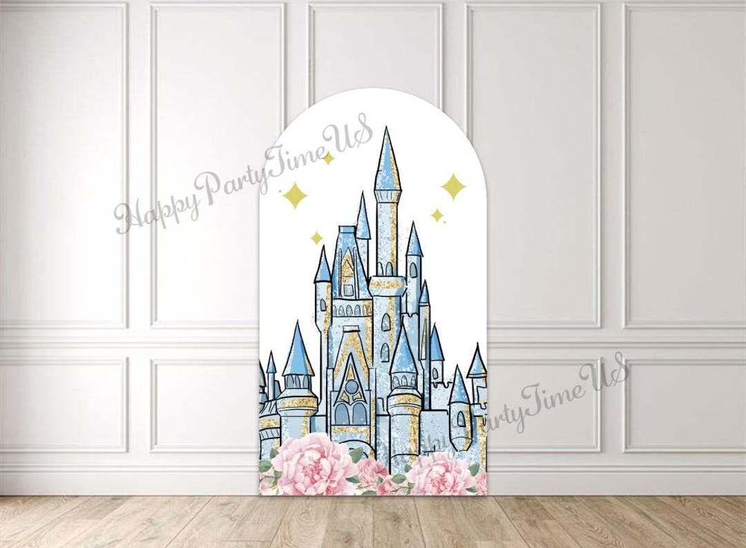 Fairy Tale Castle Arch Backdrop Cover: Princess Birthday Party ...