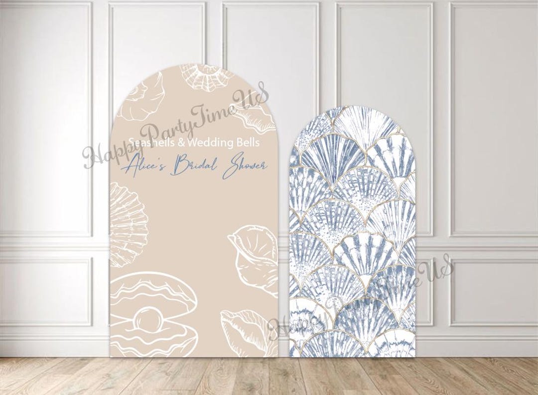 Arch Backdrop Stand Covers Sea Shell Party Decorations Under the Sea ...