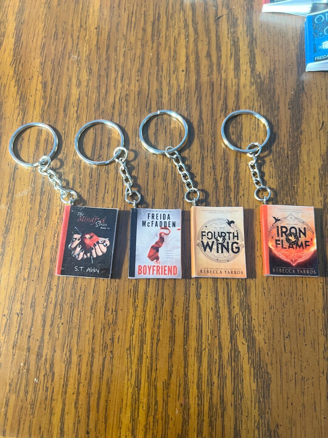 Handmade Mini Book Keychain| Keychain for Wallet or Bookbag| Mini Book ...