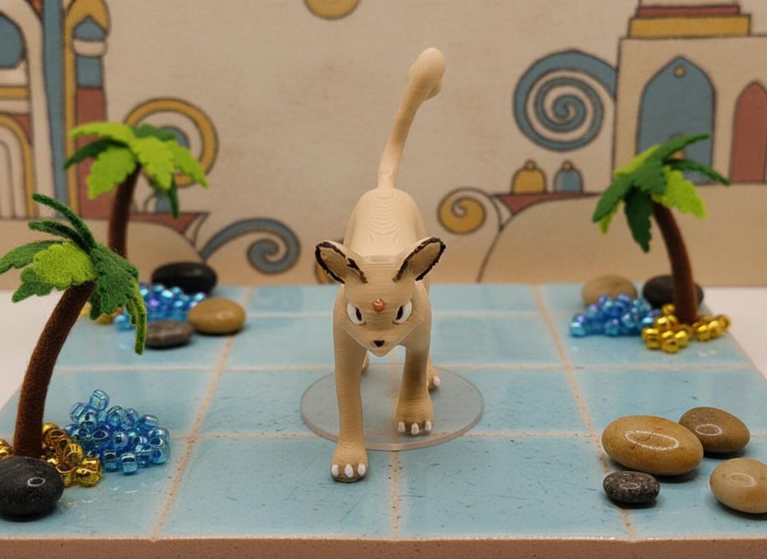Persian Miniature Figure – 3D Printed Pokemini Desk Decor - Etsy