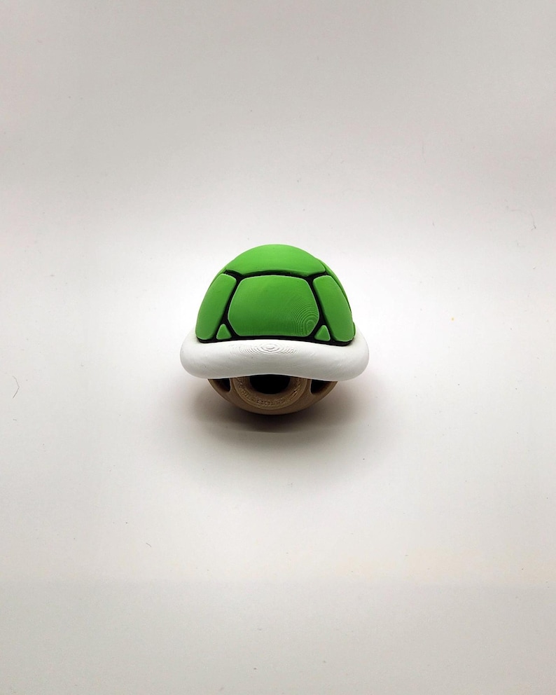 Mini 3D Printed Green Koopa Shell – Super Mario-inspired Collectible ...