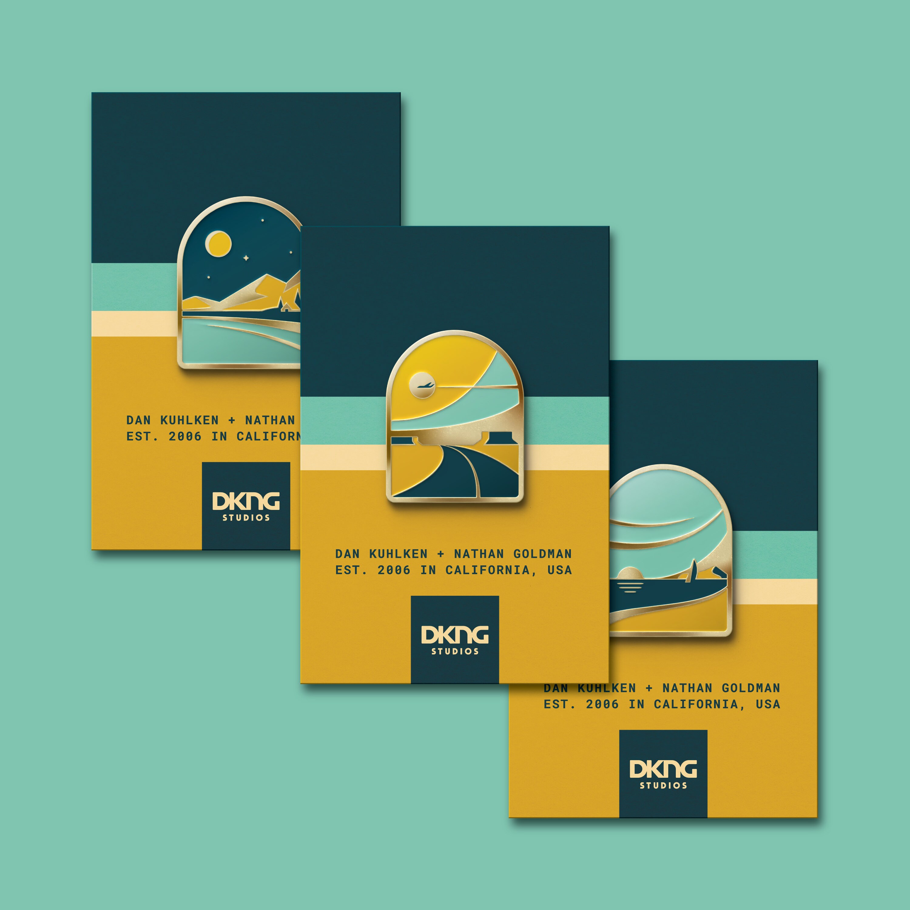 Horizons Enamel Pin Pack (beach, Desert, and Mountains) - Etsy