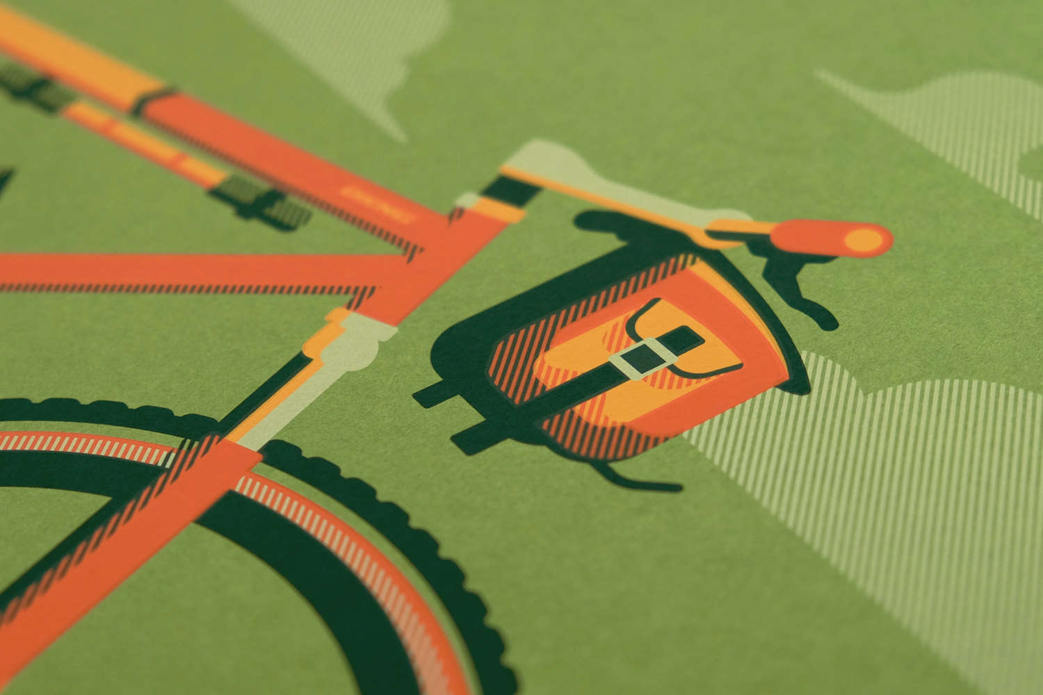 Durango mountain Bike 20x16 Screen Print | Etsy