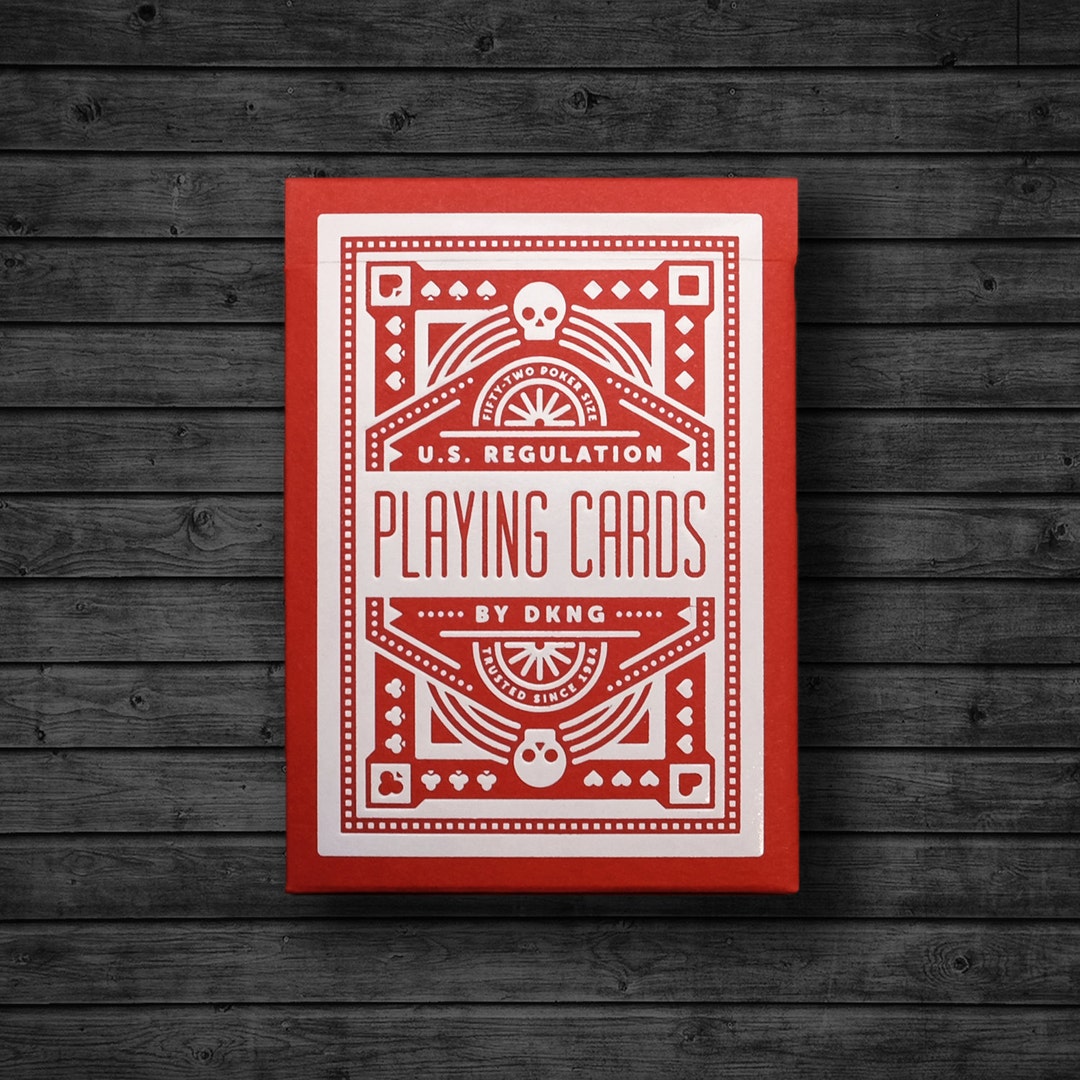 DKNG 'red Wheel' Playing Cards - Etsy