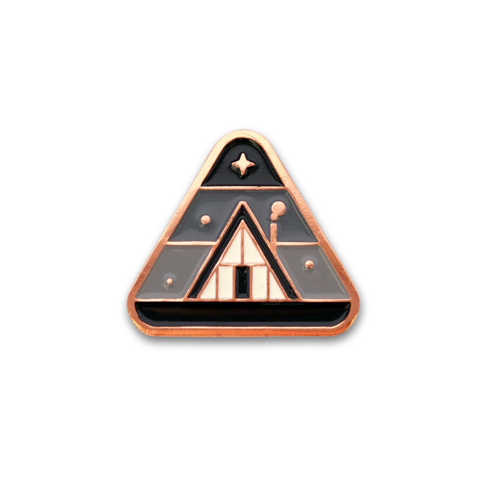 A-frame Cabin Enamel Pin - Etsy