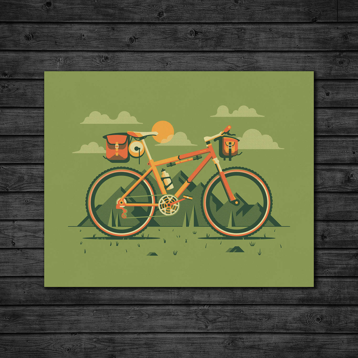 Durango mountain Bike 20x16 Screen Print | Etsy