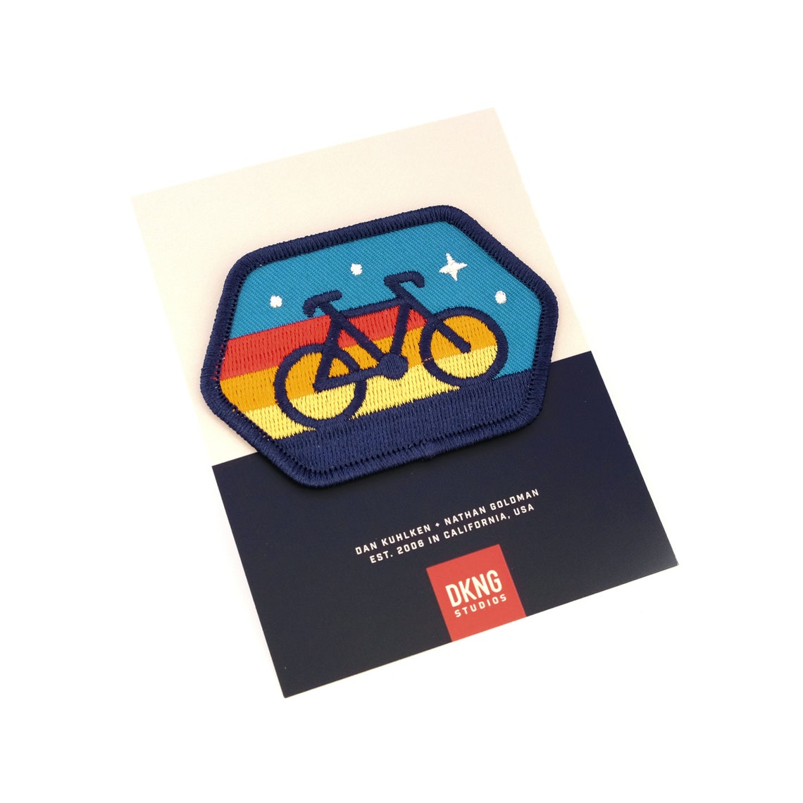 Cyclist Embroidered Patch - Etsy