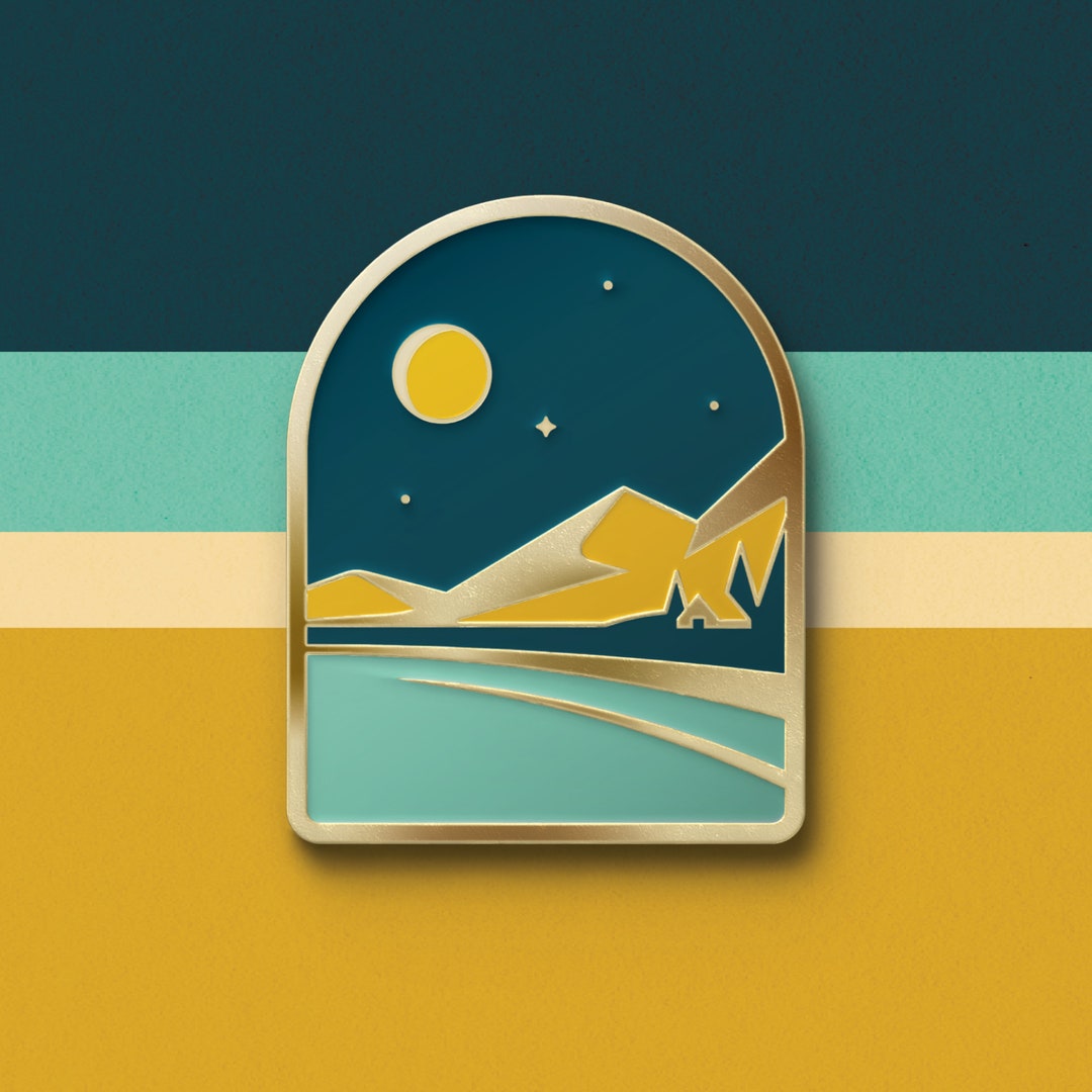 Horizons "mountains" Enamel Pin - Etsy