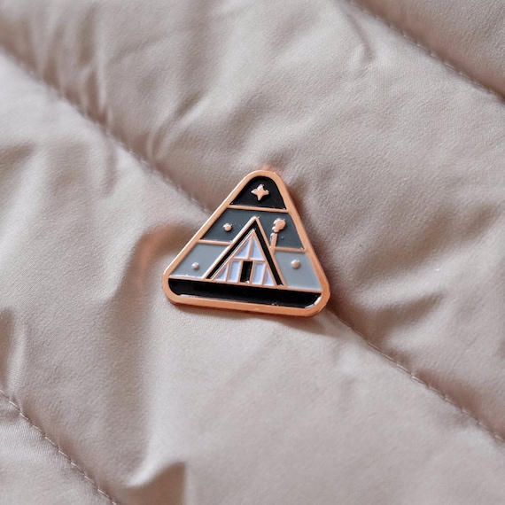 A-frame Cabin Enamel Pin | Etsy