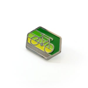 Cyclist Enamel Pin - Etsy