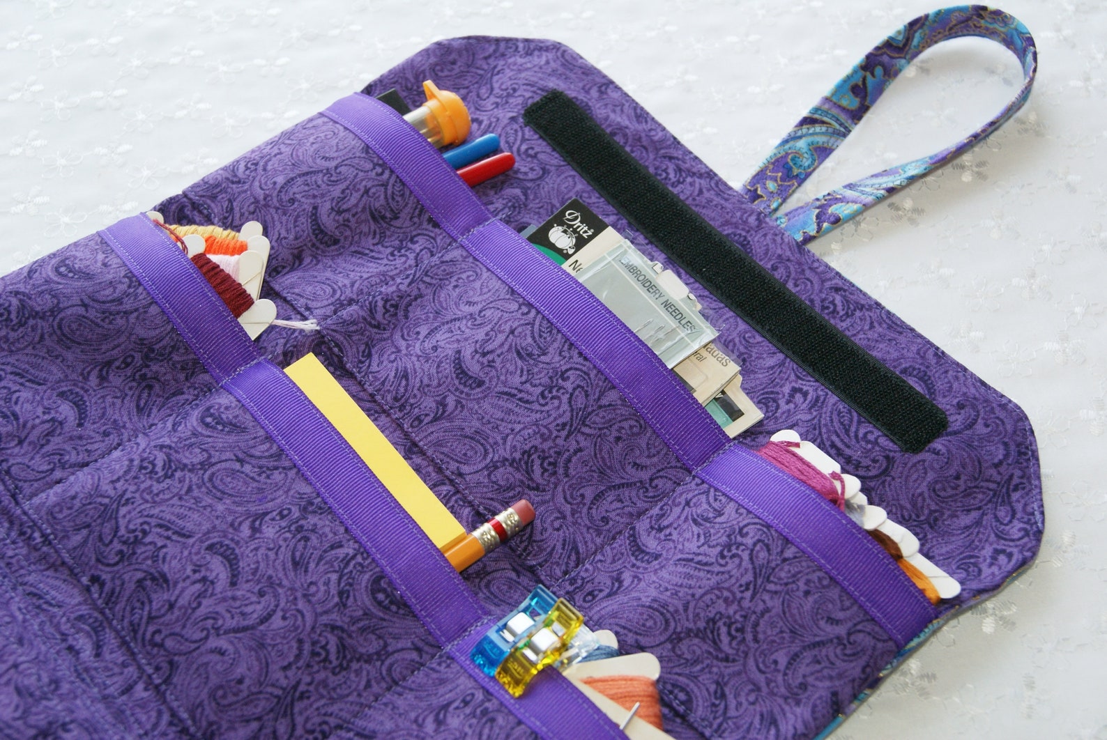 DMC Floss Embroidery Thread Organizer Cotton Fabric Notions - Etsy