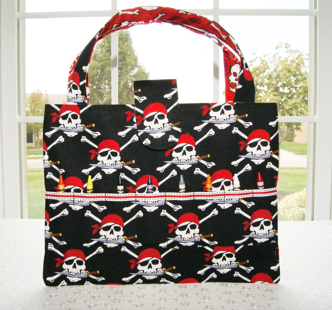Coloring Storage Bag, Pirates, Art Supplies Organizer, Home Schooled ...
