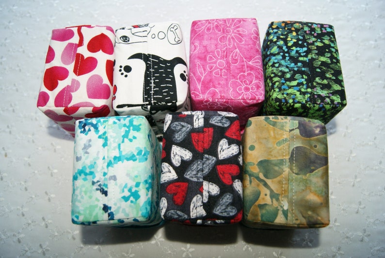 Small Fabric Bin: Desk Accessory, Fold Over Top - Etsy