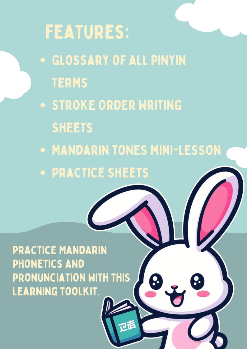 Mandarin Pinyin Lesson and Writing Practice - Etsy