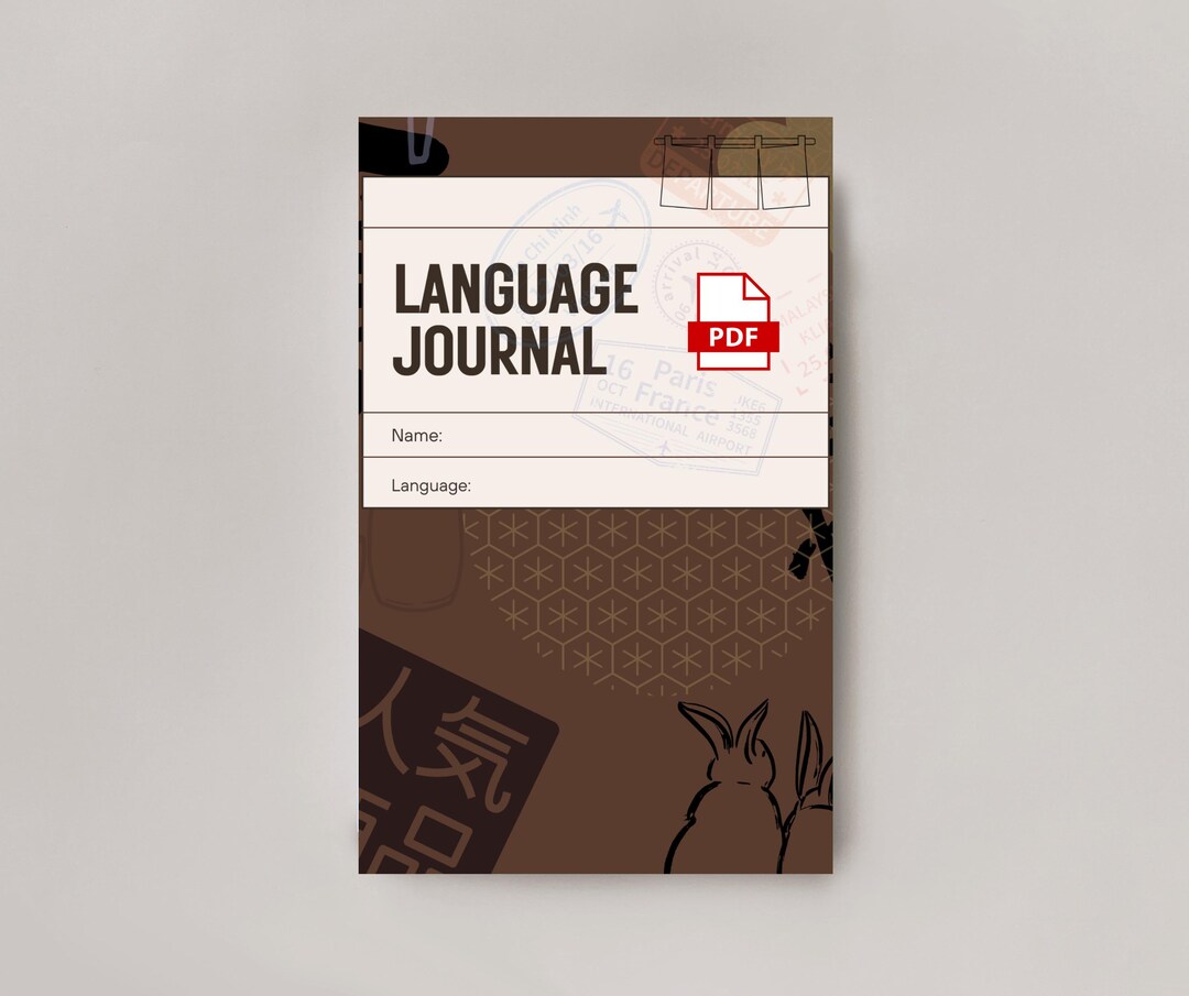 PDF Language Journal Template for Learning and Writing Mandarin ...