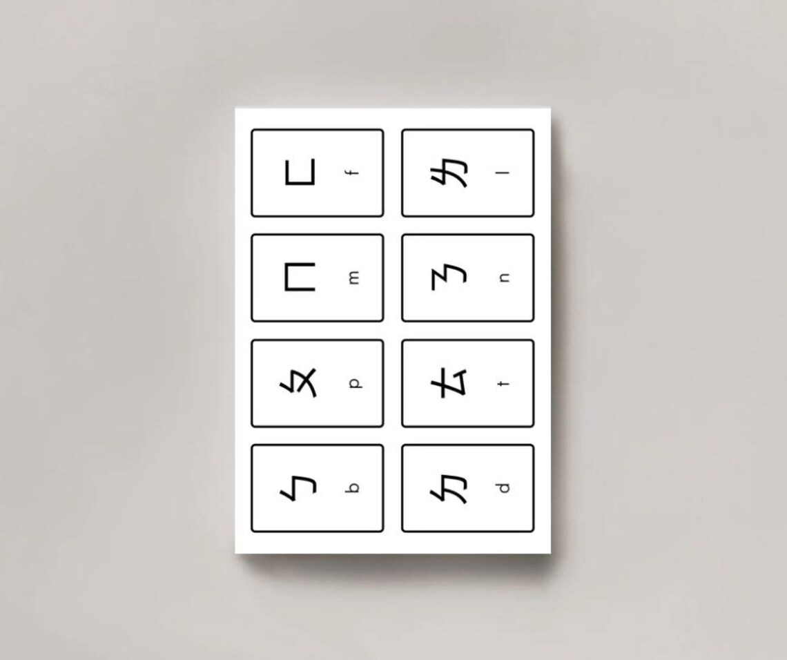 Pinyin Flashcards: Master Mandarin With Ease! - Etsy