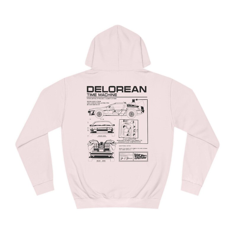 Delorean Back to the Future Hoodie, Car Guy Hoodie, Car Enthusiast Gift ...