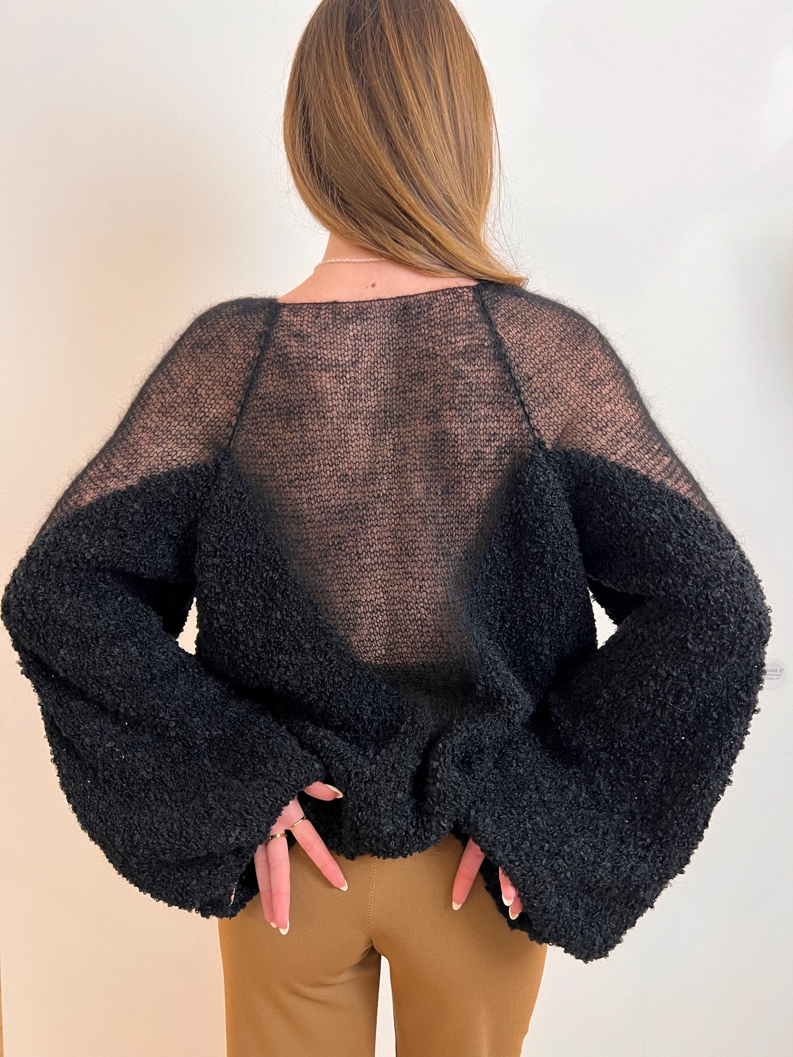 Handmade Bouclé and Wool Knitted Sweater - Etsy Canada