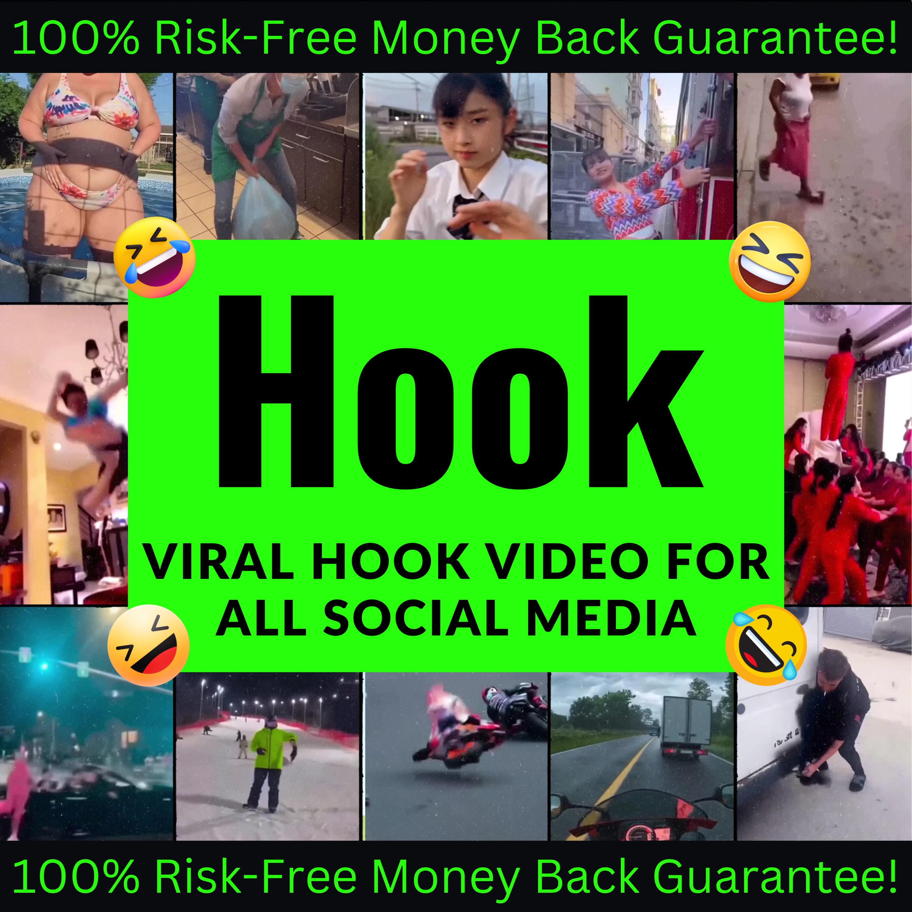 Viral Hook Video Bundle for All Social Media Instagram Hooks Tiktok ...