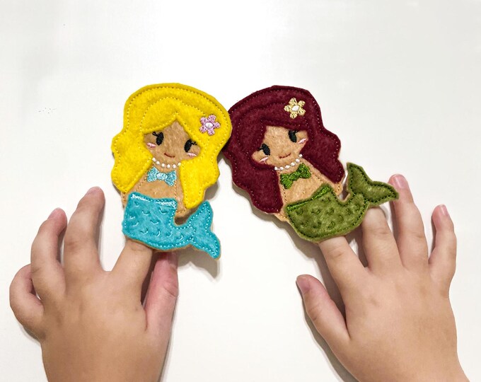 Handmade Felt Mermaid Finger Puppet | LIMITED SUPPLY - Etsy