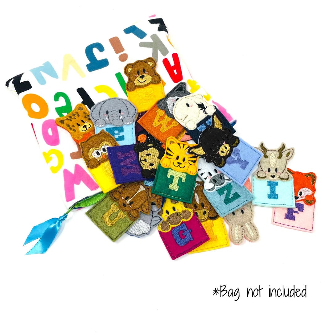 Felt Alphabet Finger Puppet Set LIMITED SUPPLY - Etsy