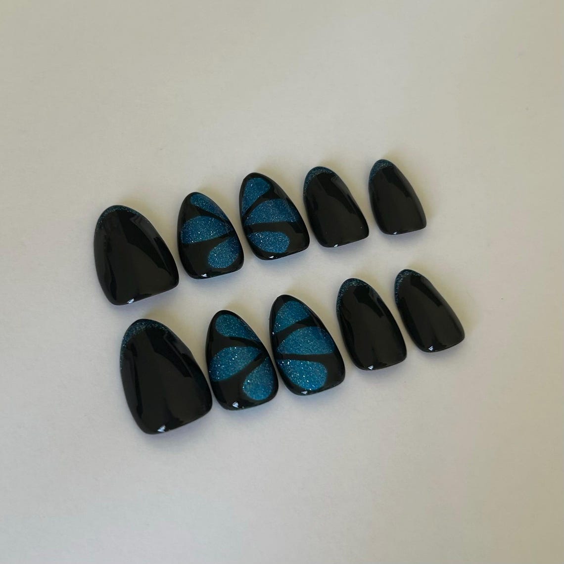 Valorant Clove Inspired Butterfly Reusable Press on Nails Leshsnailbar ...